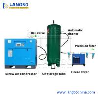 China Industrial Rotary Screw Air Compressor 7.5-75 kW 0.7-1.0 MPa Stable Air Supply for sale