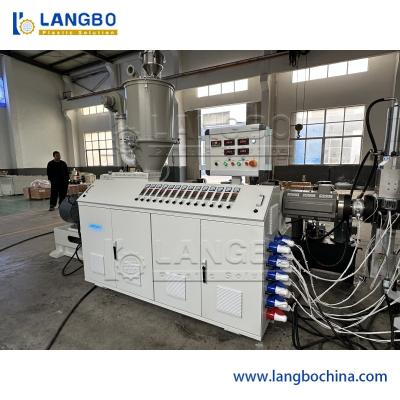 China 20-63mm 3 Layer PPR Glassfiber Pipe Extrusion Line 150kgs/h Output for sale