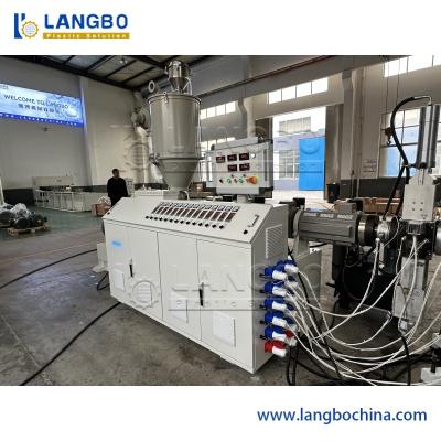 China 3 Layer PPR Glassfiber Pipe Extrusion Line for 20-63mm PPR Pipes with 150kgs/h Output for sale