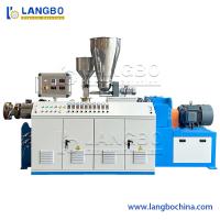 China PVC Skirting Board Extrusion Line WPC Furniture Board Making Machine 51mm Conical Twin Screw for sale