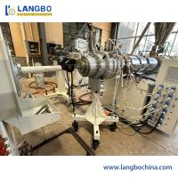 China PVC Pipe Extrusion Machine 16-630mm Twin Screw Solid Wall Making Line for sale