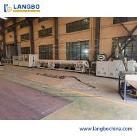 China PVC Plastic Double Pipe Extrusion Line with Conical Twin Screw Extruder, 16-800mm Diameter Range, 45-305kW Power for sale