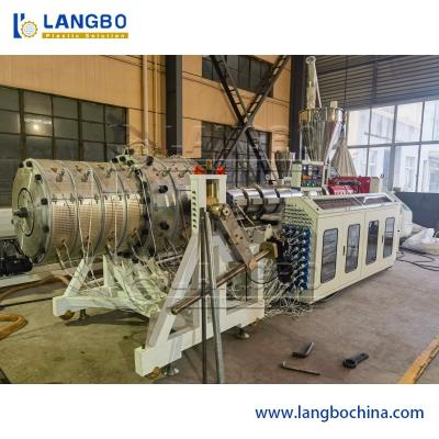 China Plastic PVC Water Drainage Pipe Extruder Corrugated Pipes Extrusion Making Machine for sale