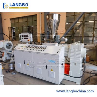 China PVC Pipe Extrusion Line 16-630mm Twin Screw with PLC Control for High Quality Pipe Production for sale