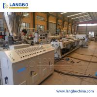 China PVC Plastic Double Pipe Extrusion Line with Conical Twin Screw Extruder, 16-800mm Diameter Range, 45-305kW Power for sale