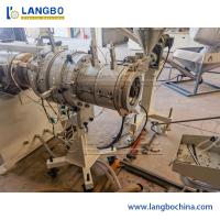 China PVC Pipe Production Line Conical Twin Screw Extruder Speed Control System for sale