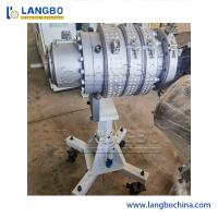 China Conical Twin Screw PVC Pipe Extrusion Line 1440mm Screw Length Automatic Cutting for 16-630mm Pipes for sale