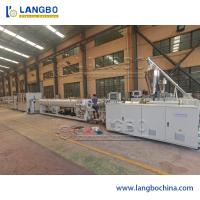 China PVC Plastic Double Pipe Extrusion Line with Conical Twin Screw Extruder, 16-800mm Diameter Range, 45-305kW Power for sale