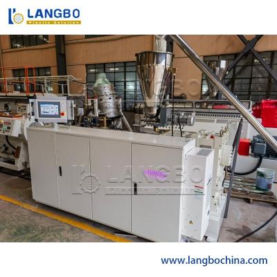 China PVC Pipe Extrusion Line with Precise Diameter Control Cooling Deformation Reduction and Twin Screw Extruder for sale