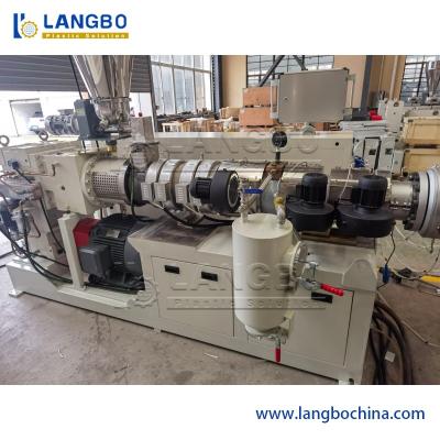 China Full Automatic PVC Pipe Extrusion Line 16-63mm High Speed Pipe Making Machine for sale