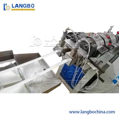 China PVC Edge Banding Extrusion Line 51/105 65/132 Twin Screw Extruder for Furniture for sale