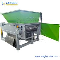 China Single Shaft Plastic Shredder 300-1000 kg/hr for HDPE PP Recycling Line for sale