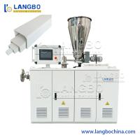 China Conical Twin Screw Extruder PVC Profile Cable Trunk Making Machine 22KW 55KW for sale