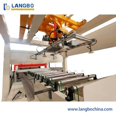 China PVC WPC Profile Extrusion Line 600mm Width Conical Twin Screw Extruder Machine for sale