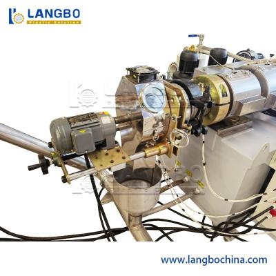 China PVC Double Twin Screw Extruder Die Face Hot Cutting Pelletizing Granulating Line 45-92mm for sale