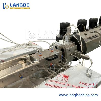 China PVC Profile Making Machine Plastic Price Tag Extruder 37KW 45KW for Supermarket Shelf Labels for sale