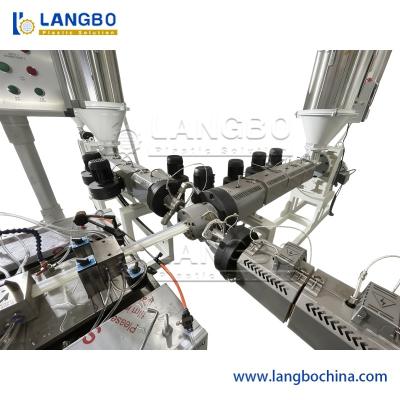 China PVC Price Tag Profile Extrusion Machine 37KW 45KW PLC Controlled Supermarket Label Making Line for sale