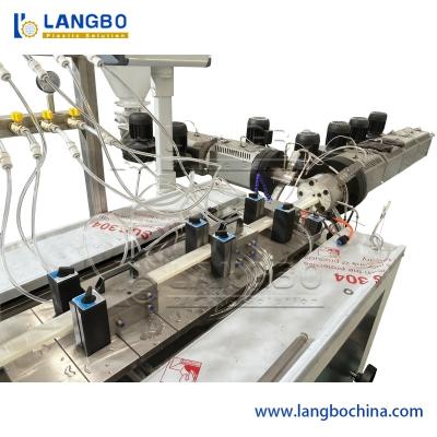 China PVC Supermarket Price Tag Profile Extrusion Line 37KW 45KW PLC Controlled for sale