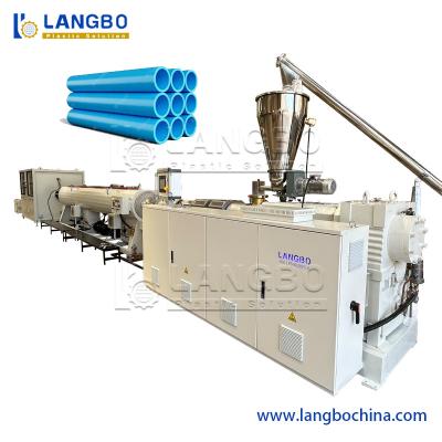 China UPVC PVC Pipe Extrusion Line Full Automatic Plastic Pipe Production Line 65mm 150-250kg/h for sale