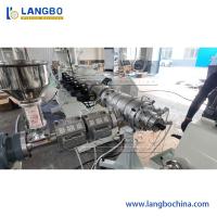 China PE Pipe Extrusion Line with Uniform Wall Thickness and Integrated Gearbox for Automatic Cutting for sale