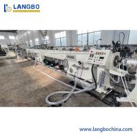 China PE Pipe Extrusion Machine with Single Screw Extruder and Automatic Pipe Cutting System for Smooth Inner and Outer Surface for sale