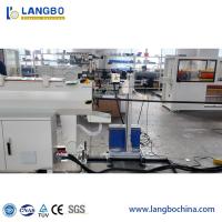 China PE Pipe Extrusion Machine with Single Screw Extruder and Automatic Pipe Cutting System for Smooth Inner and Outer Surface for sale