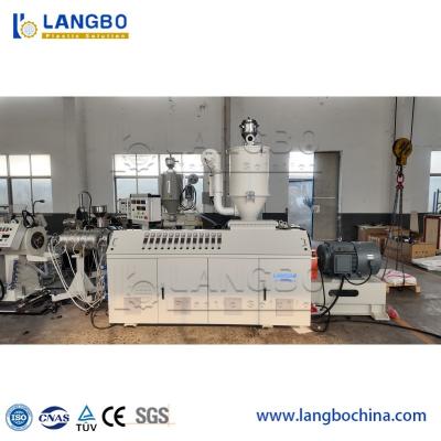 China 20-110mm PPR HDPE UPVC Pipe Extrusion Line Single Screw Extruder 55AC Motor for sale