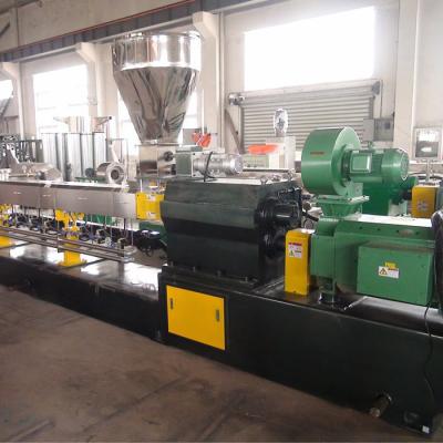 China Twin Screw Plastic Pelletizing Extruder 50mm 500rpm High Capacity PET Pelletizer for sale