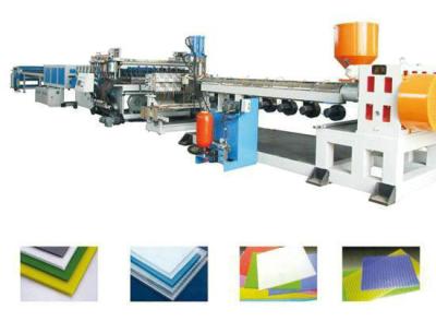 China PP PE PC PVC Foam Board Extrusion Line Single Screw Extruder Machine 1200mm Width Energy Saving for sale