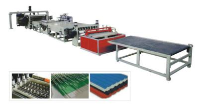 China PVC Wave Board Extrusion Line 180kg/H 85KW Plastic Board Making Machine for sale