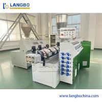 China PVC Fluted Decoration Panel Extrusion Line 51/105 Conical Twin Screw 350KG/H Automatic Saw Cutting for sale