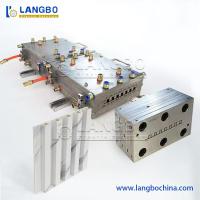 China PVC Fluted Decoration Panel Extrusion Line 51/105 Conical Twin Screw 350KG/H Automatic Saw Cutting for sale