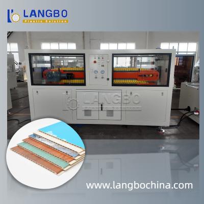 China PVC Wall Panel Extrusion Line 22KW Motor Water Cooling System for Commercial Interior Decoration for sale
