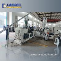 China PVC Window Door Profile Extrusion Line 180mm to 600mm Width Conical Twin Screw for sale