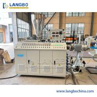 China Computer Control PVC Pipe Extrusion Line Twin Screw Machine 80-700 kg/h Capacity 18.5-90 kW Motor for sale