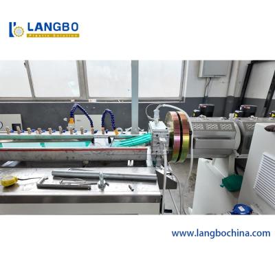 China PVC Waterstop Extrusion Line with PLC Touch Screen Control Adjustable Speed up to 10 m/min and Stainless Steel Mold for sale