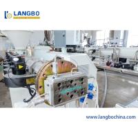 China PVC Profile Extrusion Line with Twin Screw Extrusion System PLC Touch Screen Control and Stainless Steel Mold for PVC Waterstop Production for sale
