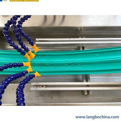 China PVC Profile Extrusion Line 180mm-600mm for UPVC Window Fence Waterstop Strip Making Machine for sale