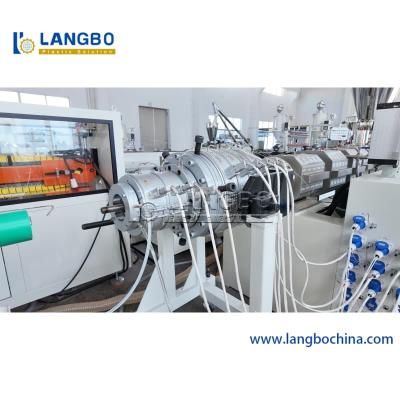 China PVC Pipe Extrusion Line Twin Screw 16-630mm Vacuum Calibration Cooling for sale