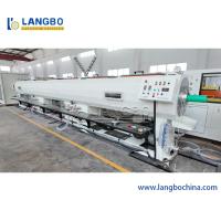 China Twin Screw PVC Pipe Extrusion Machine with PLC Control for Reduced Cooling Deformation for sale