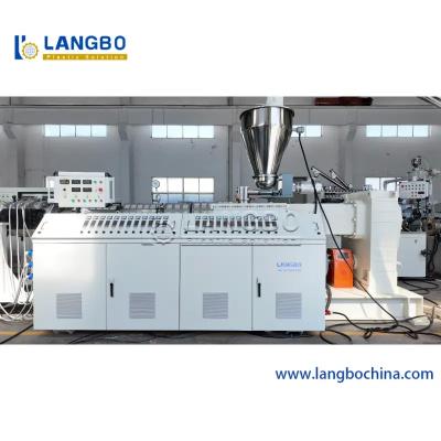 China PVC Pipe Extrusion Line 16-630mm Conical Twin Screw Extruder for UPVC Pipe Manufacturing for sale
