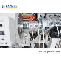 China PVC Pipe Extrusion Line 16-630mm Diameter Conical Twin Screw PLC Control for sale