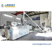 China PVC Pipe Extrusion Line 20-630mm Twin Screw Extruder Multi-zone Temperature Control for sale