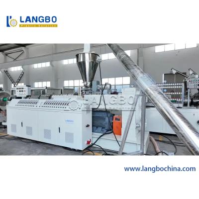 China PVC Pipe Extrusion Machine Twin-Screw 110kW PLC Control for High Efficiency Pipe Production for sale