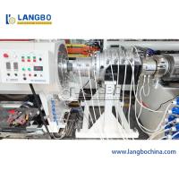 China PVC Pipe Extrusion Machine 16-630mm Conical Twin Screw PLC Control High Efficiency Production Line for sale