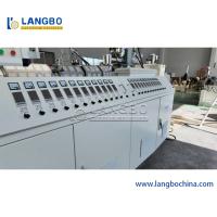 China PVC Pipe Extrusion Machine 16-630mm Conical Twin Screw PLC Control High Efficiency Production Line for sale