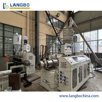 China WPC Decking Extrusion Line with Vacuum Calibration Embossing System and Conical Twin Screw Design for sale