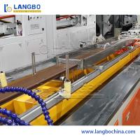 China WPC Decking Extrusion Line 600mm with Energy Saving System and Conical Twin Screw Extruder for sale