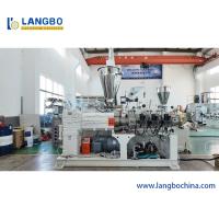 China PVC Pipe Making Machine 16-630mm Conical Twin Screw Extruder for Water Supply Pipe Production for sale