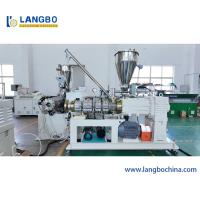 China Conical Twin Screw PVC Pipe Extrusion Line 16mm to 630mm UPVC Pipe Production for sale